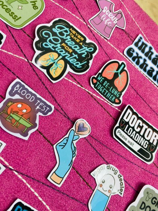 Doctor Theme Stickers for decoration of Laptop,Mobile ,Diary,Journals ...
