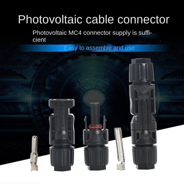 Solar PV 1000V Connector Solar Photovoltaic Panel Assembly MC4 ...