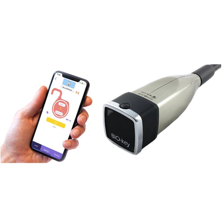 Bio Key Smart Bluetooth App Wire Lock Ride The Electric Revolution Bluetooth Lock for Bicycle ...