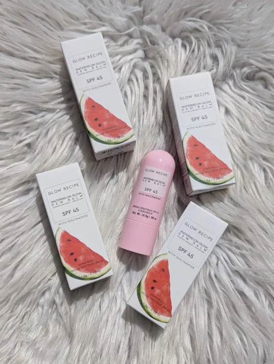 GLOW RECIPE WATERMELON GLOW DEW BALM SPF 45 – Niacinamide & Radiant ...