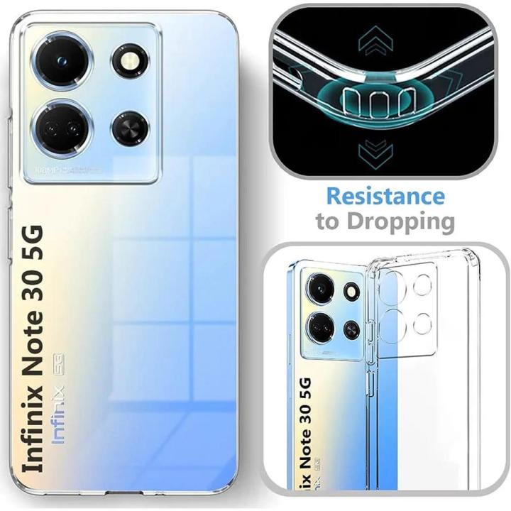 Infinix note 30 4G /5G Back Cover Airbag Anti-Fall Crystal Transparent ...