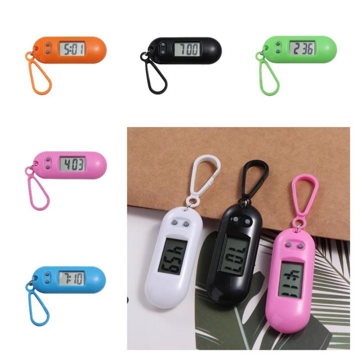 Backpack Watch Key Display Digital Electronic Clock Keychain Oval Watch ...