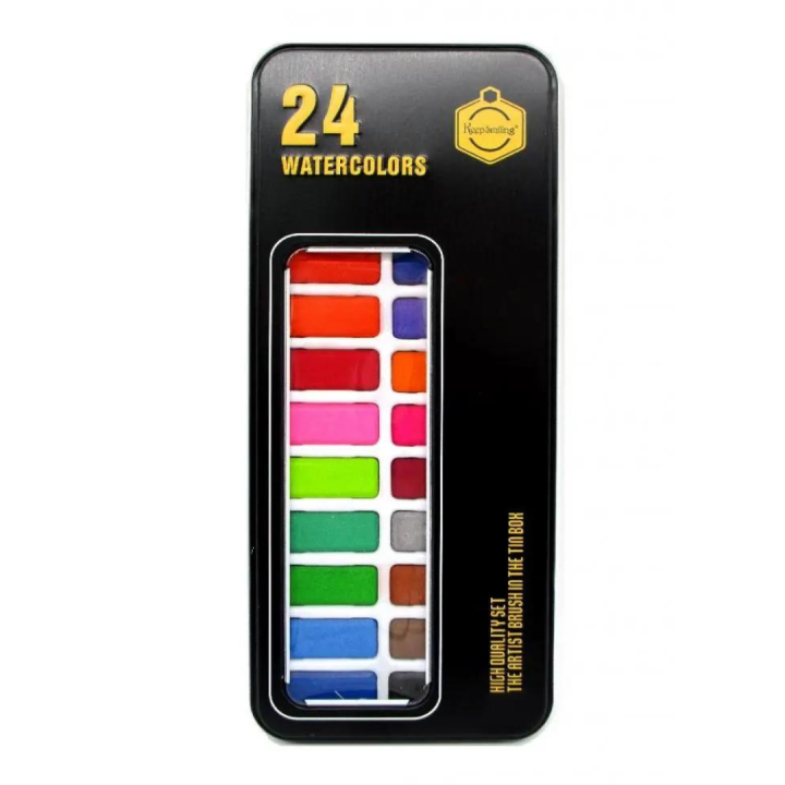 Water color Water color set water color box Water color metal box 24 ...