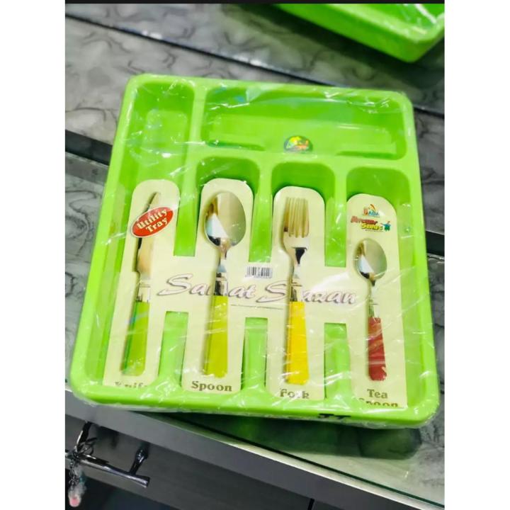 Spoon Tray /Spoon Stand Holder /Spoon Organizer Random Colors length 14 ...