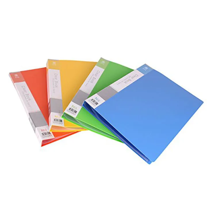 Pocket File (FC) 10, 20, 30, 40, 60, 80, 100 Pockets| Clear Book Pocket ...