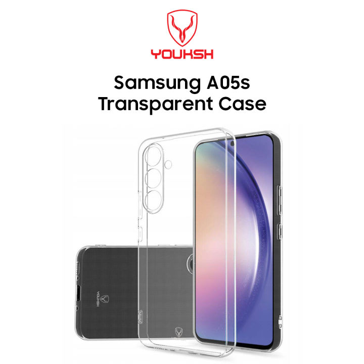 Youksh Samsung A05s - Transparent Jelly Back Cover With Camera ...