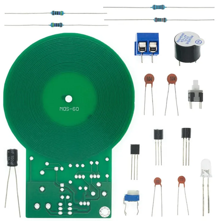 JS-60 DIY Kit Metal Detector Kit Electronic Kit DC 3V-5V 60mm Non ...