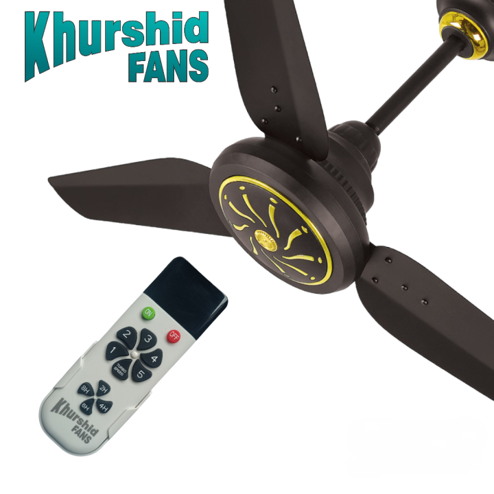 Khurshid AC/DC Inverter Hybrid Ceiling Fan AC DC Hybrid Fan with Remote ...