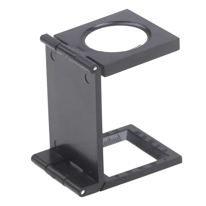 Microscope Folding Magnifier Stand Loupe With Scale For Textile Optical ...