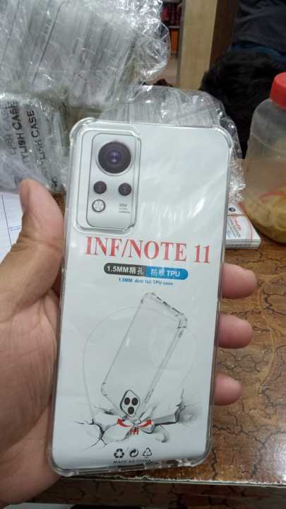 Infinix Note 11 AirBag anti shock Drop Resistance Crystal Clear Back ...