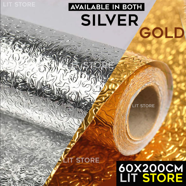 Self Adhesive Aluminium Foil Sticker Roll, Oil Proof Waterproof ...