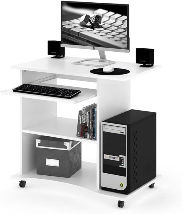 Skyrise Customizable Study Table, Laptop/Computer Table with books ...