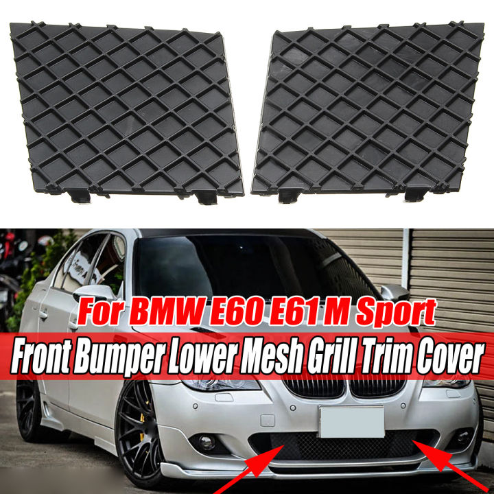 motors Left + Right For BMW E60 E61 M Sport Front Bumper Cover Lower ...