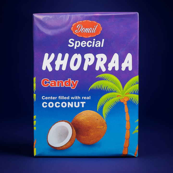 Khoppraa Plus Coconut Toffee – Pack of 70 PCs | Sweet & Creamy Coconut ...