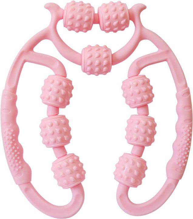 U Shape Fit Roll Pro Massager Cellulite 9 Wheel Trigger Point Massage ...