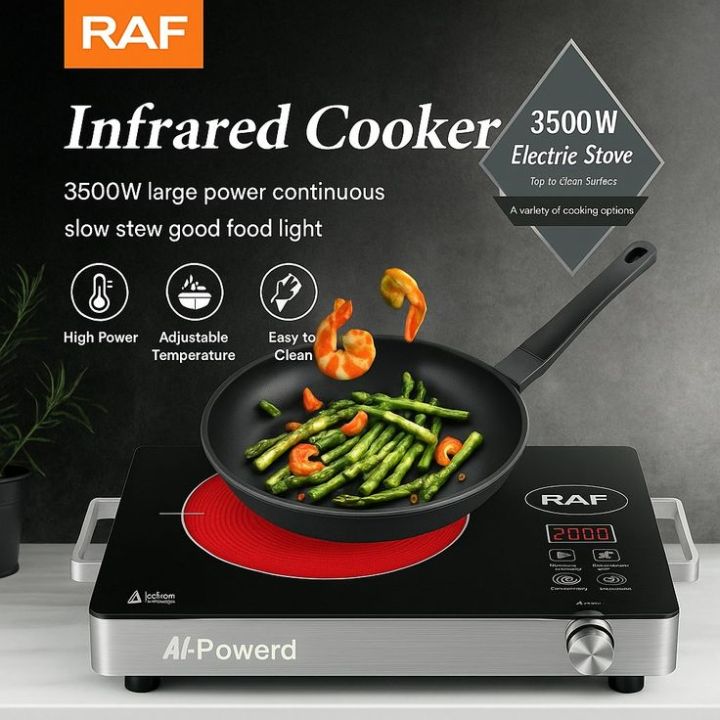 3500W Touch Screen Infrared Electric Cooker | Fast-Heating Ceramic Hot ...