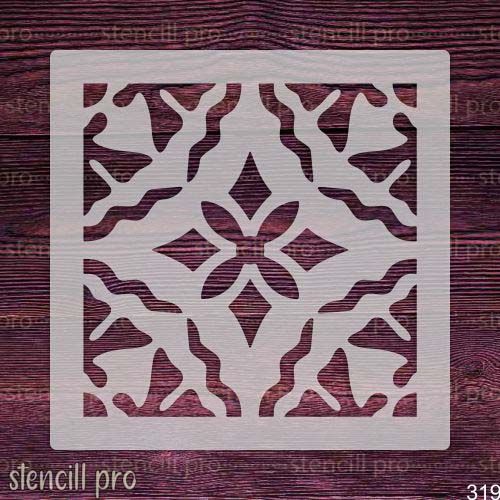 Real Trigon Motif Wall Désign Painting Stencil for Hall & Rooms | Daraz.pk