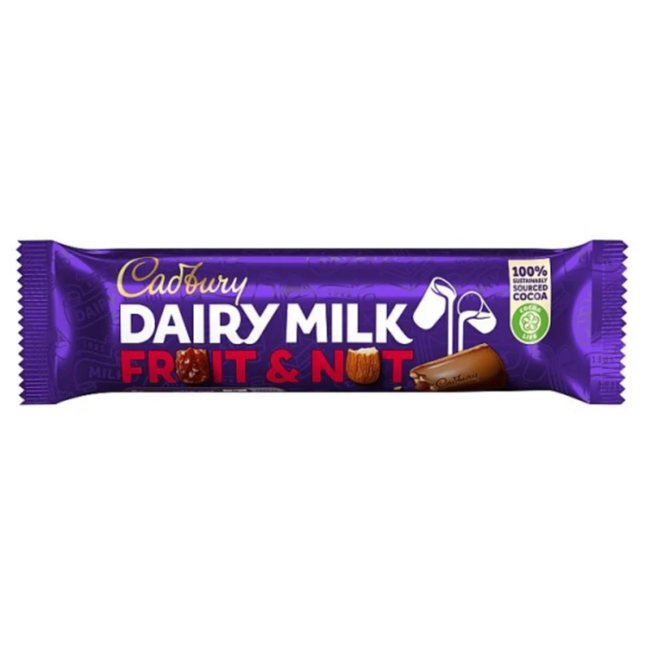 CADBURY DAIRY MILK CHOCOLATE FRUIT AND NUT 49 GM | Daraz.pk