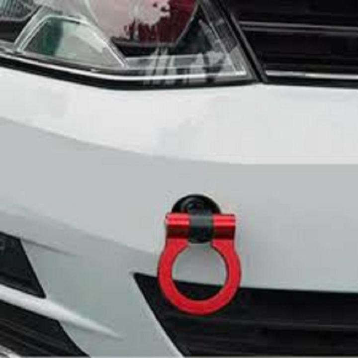 Towing Hook Styling For The Front Bumper Of Your Car Round Shape Red