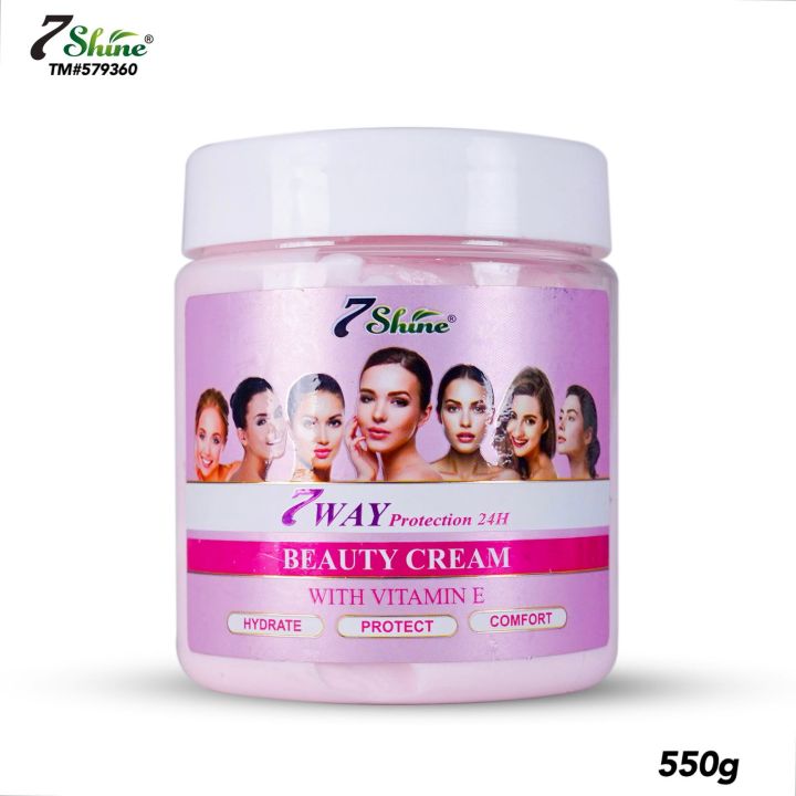 7 Shine 7-Way Protection Beauty Cream with Vitamin E Hydrate, Protect ...