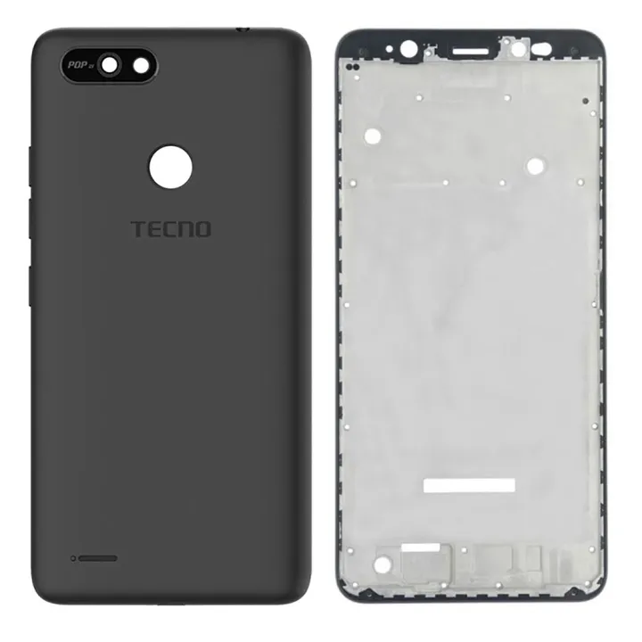 Tecno Pop 2F Middle Frame Housing with Power Volume Buttons & Camera ...