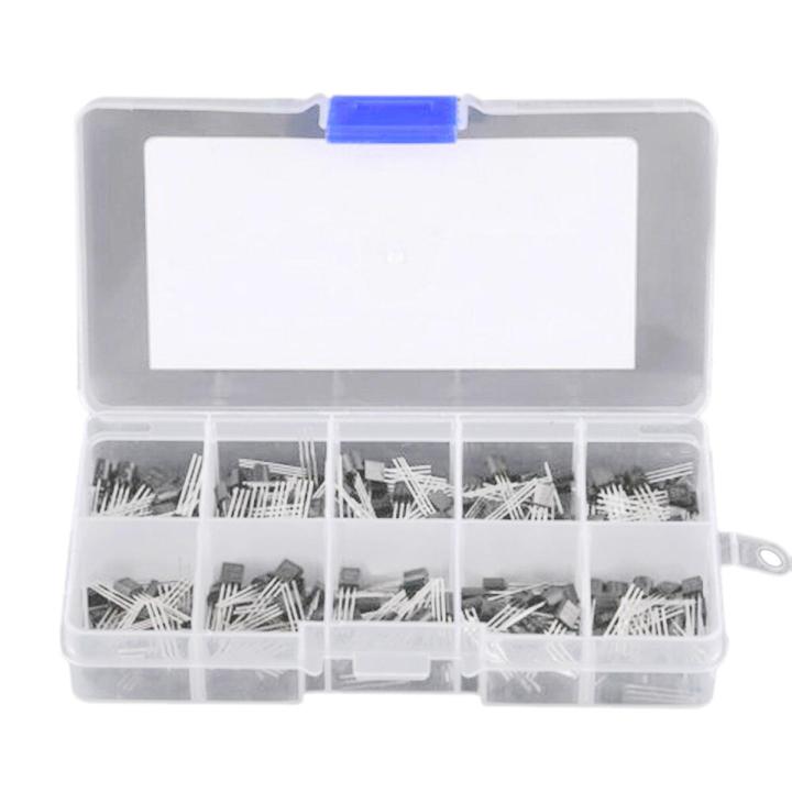 200Pcs 10Values TO-92 NPN PNP Transistor Assortment Kit BC337 BC327 2N2222 2N2907 2N3904 2N3906 ...