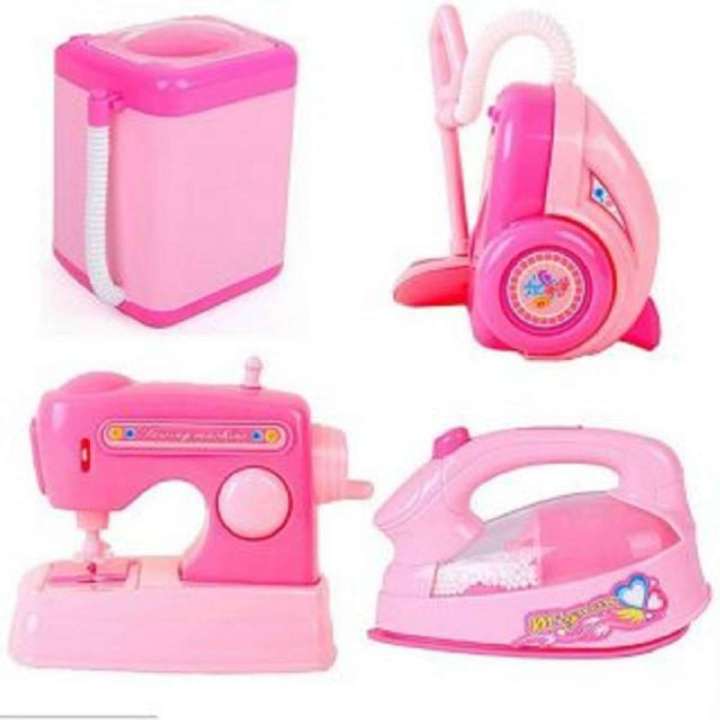 Pack Of 4 House Keeping Cleaning Set Toy For Kids | Daraz.pk