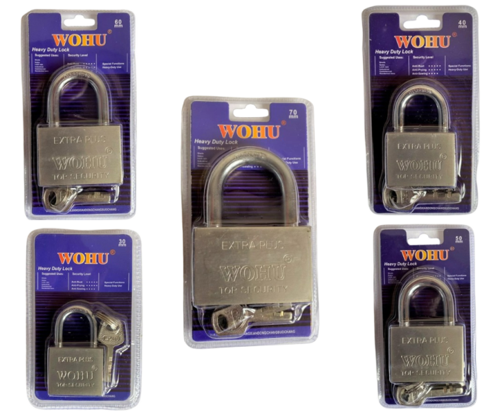 WOHU Heavy Duty Lock - All Sizes Security Locks, ANTI RUST PADLOCKS ...