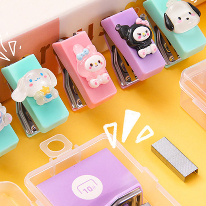 Cute Cartoon Mini Stapler Set Kawaii Portable Stapler Student Office ...
