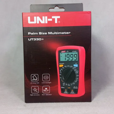 UNI-T UT33D+ Mini Digital Multimeter 600V NCV Palm Size Manual Range AC ...
