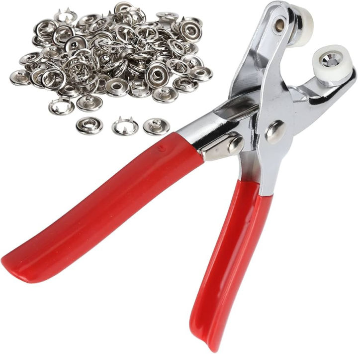 SASTI CHOICE - Metal Snap Button Kit 50 Pairs (9.5mm) with Heavy-Duty ...