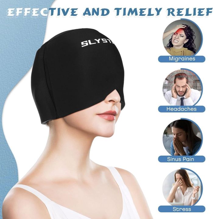 "Migraine Relief Hat headache hat Gel Hot Cold Therapy Ice Cap For ...