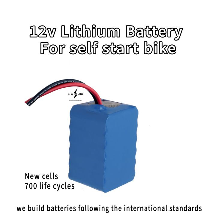 Self start bike battery 12V lithium battery for bike Battery for CG12 ...