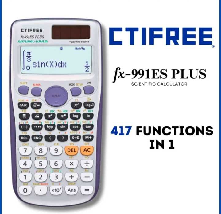 CTIFREE FX-991ES Plus Scientific Calculator 417 Function | Daraz.pk