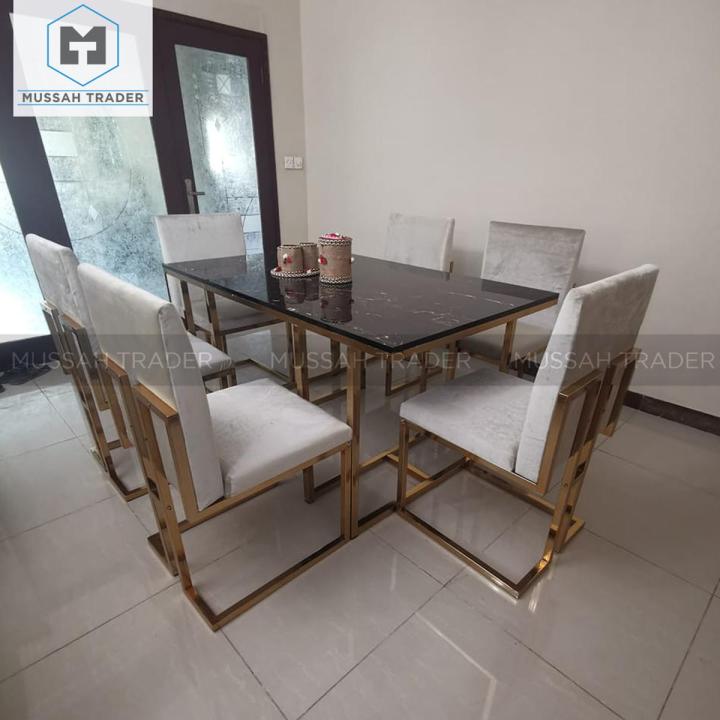 Dining Table / Greek White Style Dining Table / Dining Table with ...