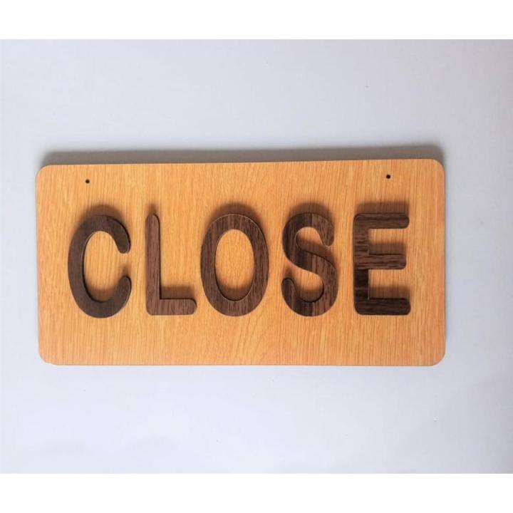Close Sign Board, Wall Decor, Laser Cut, Shops, Laminated MDF Wood ...
