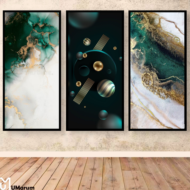 3 Panels Nordic Style Countryside Beautiful Scenery Wall Pictures ...