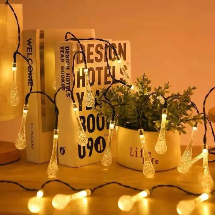 Waterdrop LED String Lights Water Droplet Light 20 drops - 4meter ...