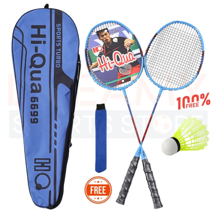 Hi-Qua 6699 Sports Turbo Badminton Rackets Set with Protective Bag ...