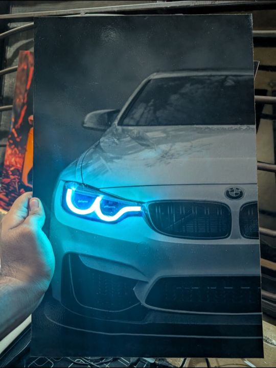 BMW Neon LED Light Posters For Rooms & Car Lovers | Daraz.pk
