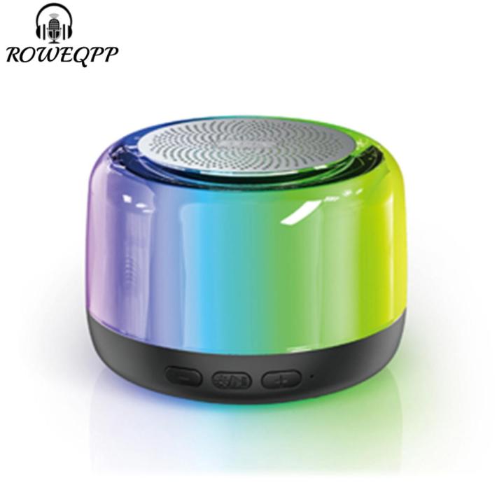 ROWEQPP Tws Wireless Bluetooth-compatible Speaker Colorful Rgb Light ...