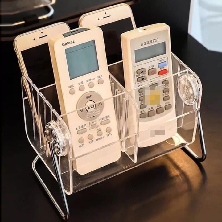 Chris.W Clear Desktop TV Remote Control Holder/Media Storage Organizer ...