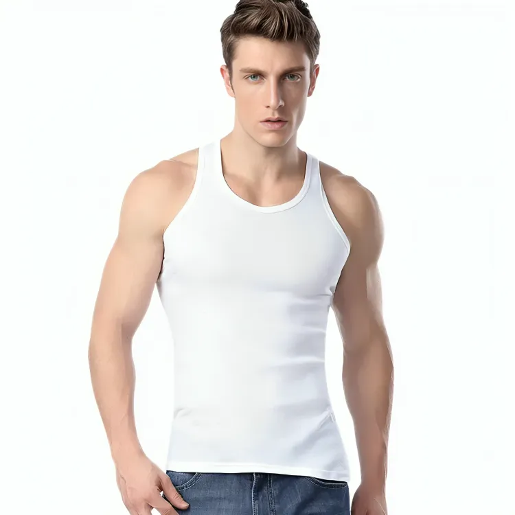 Pack of 1 and 3 Imported Cotton Vest for Men, Sleeveless Tank Top for ...