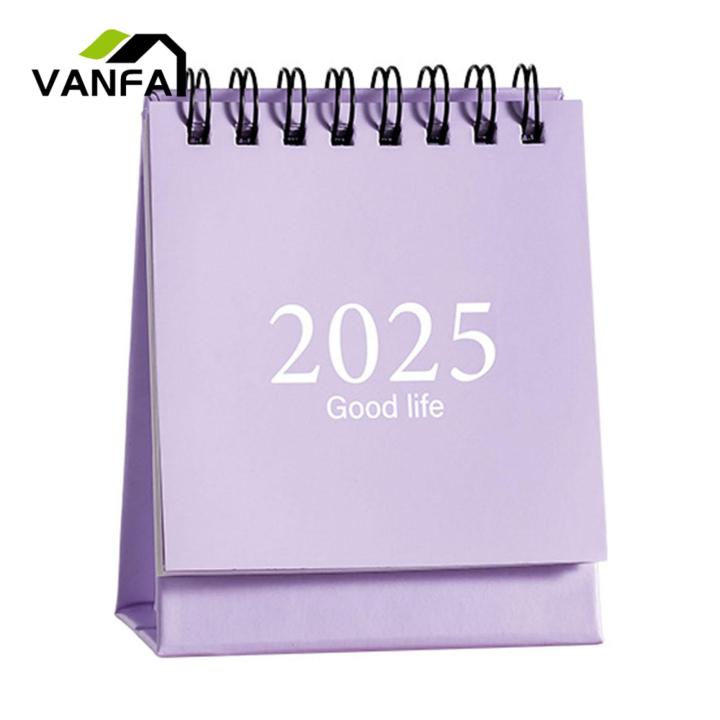 Triangular Folding Desk Calendar 2025 Desk Calendar Annual Planner Coil ...