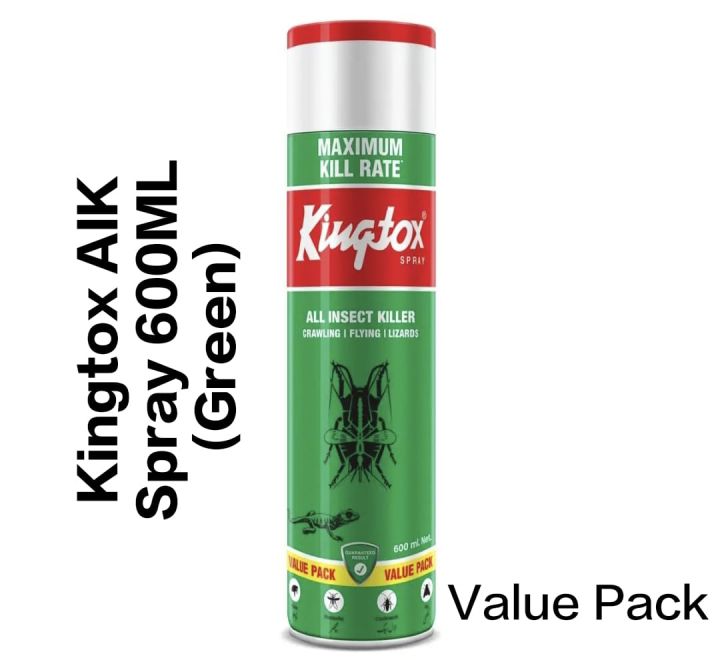 KINGTOX ALL INSECT KILLER SPRAY 600ML (GREEN) VALUE PACK | Daraz.pk