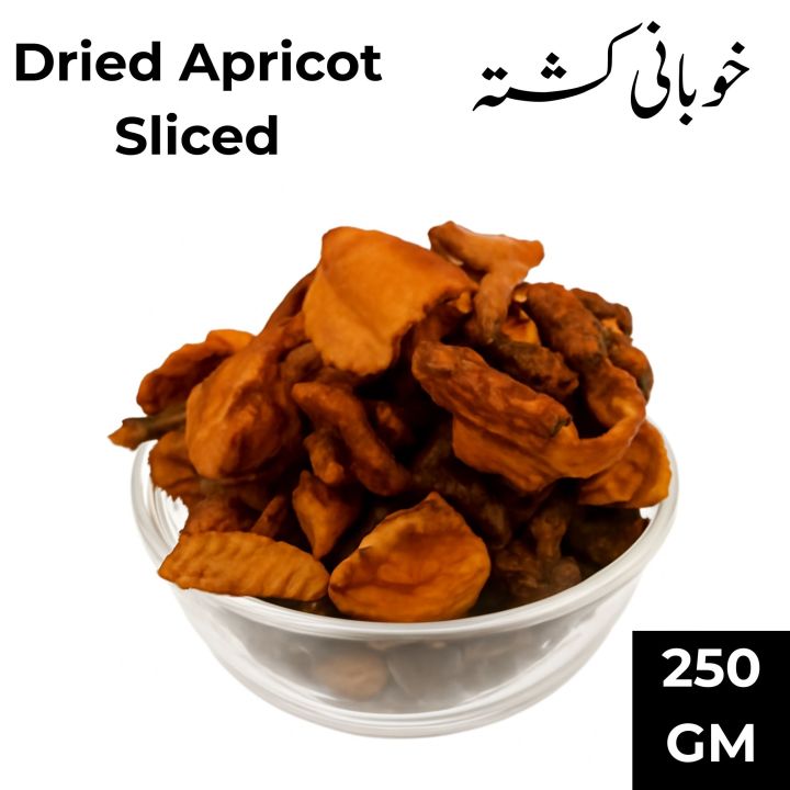 Khubani Kishta Sulphur (Dried Apricot Sliced) - 250 Grams | Daraz.pk