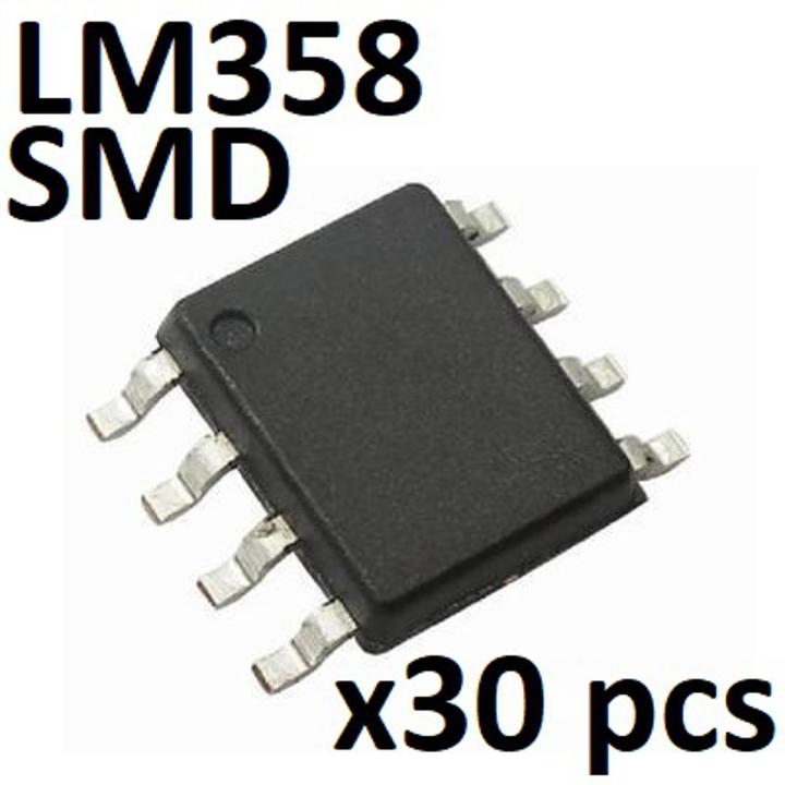 LM358 Dual Operational Amplifier SMD SOP-8 IC 30pcs | Daraz.pk