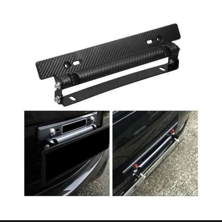 Universal JDM Style Car Fancy Number Plate Holder In Carbon Fiber ...