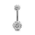 【Mega Sale】Sparkling Zircon Belly Button Ring Titanium Non-Fading ...