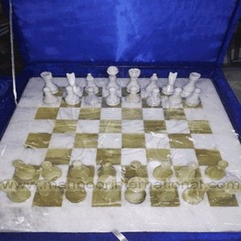 Chess Board Marble/Onyx Handcraft 9" | Daraz.pk